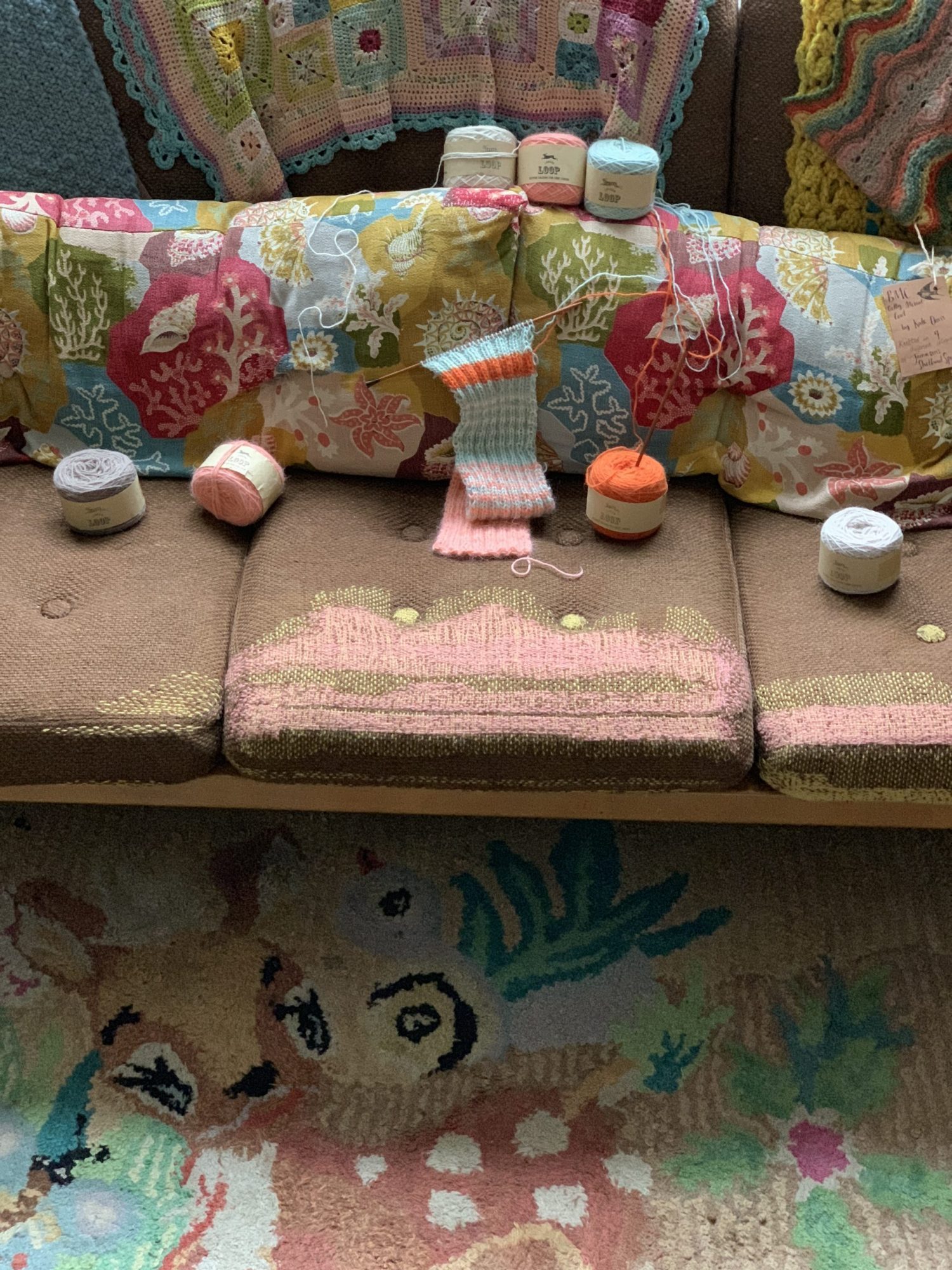 Celia Pym mending at Loop London 1 – LoopKnitlounge