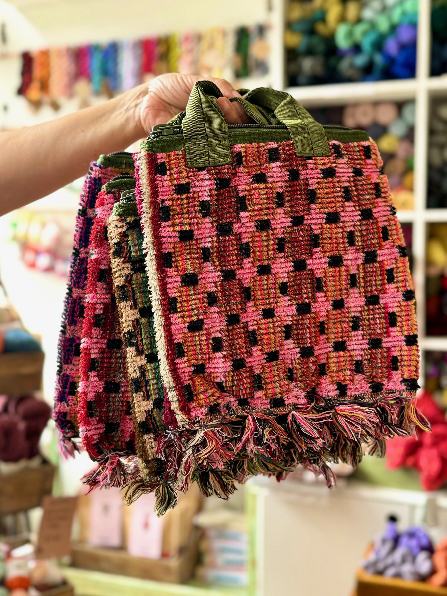 Adding Fringe to the Fabulous Fabric Tote – LoopKnitlounge